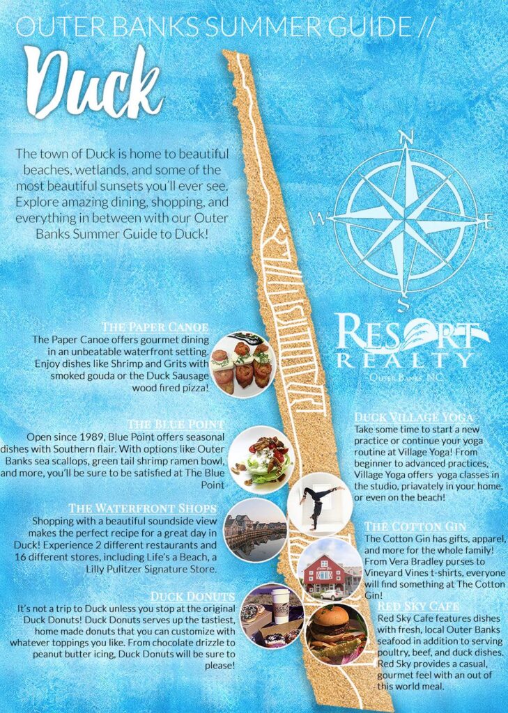 Outer Banks Summer Guide: Duck - Resort Realty Outer Banks Vacations